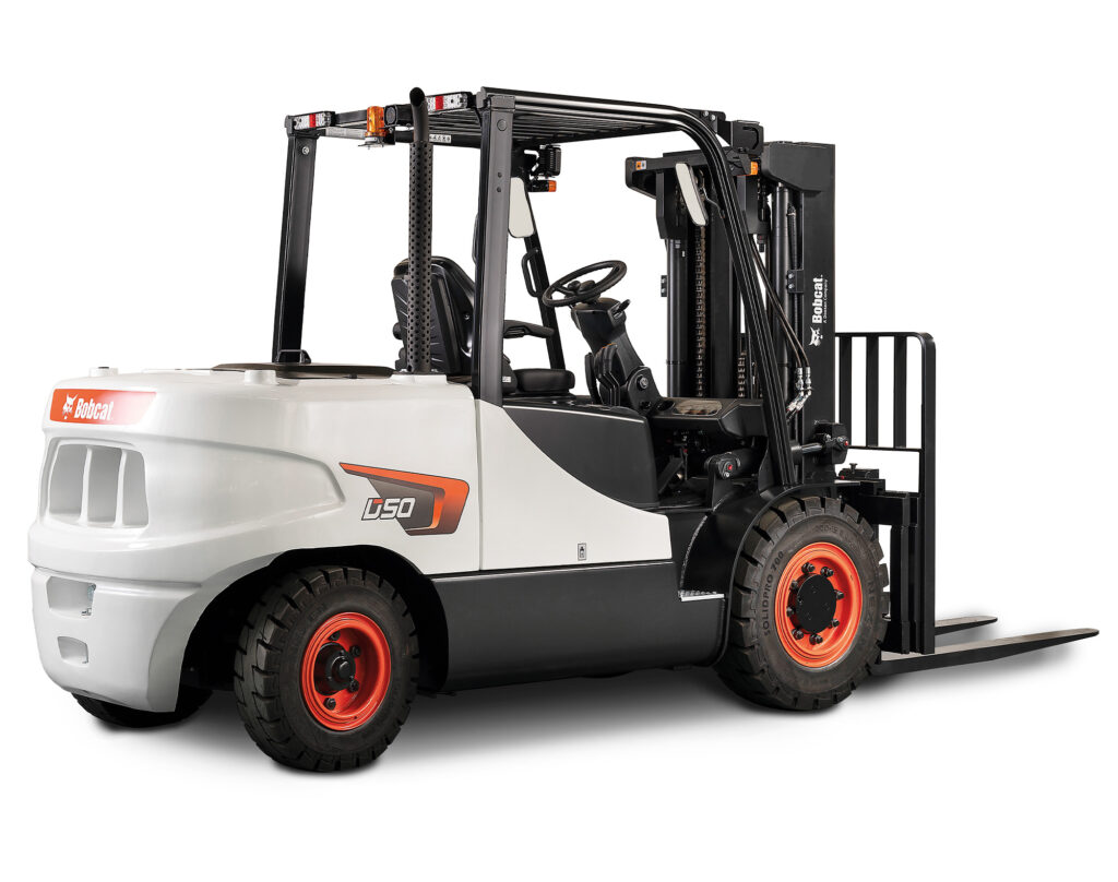 Bobcat® D45S-9 Diesel Pneumatic Tire Forklift - Van Wall Lift